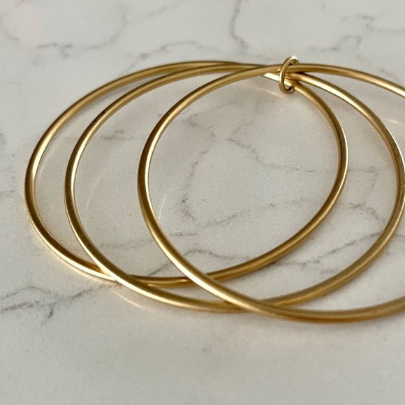 Vintage | Jewelry | Vintage Brass Bangle Set | Poshmark